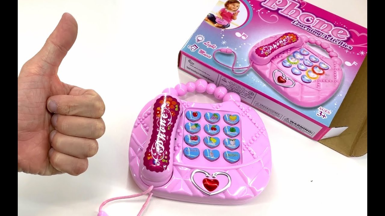 Telefone Infantil Musical Com Som E Luz Brinquedo Criança - YouTube