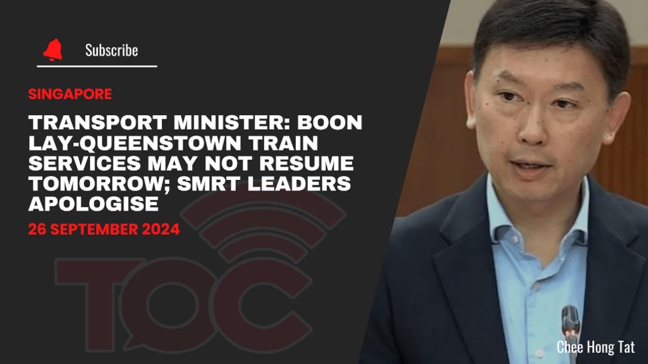 Transport Minister: Boon Lay-Queenstown train service may not resume ...