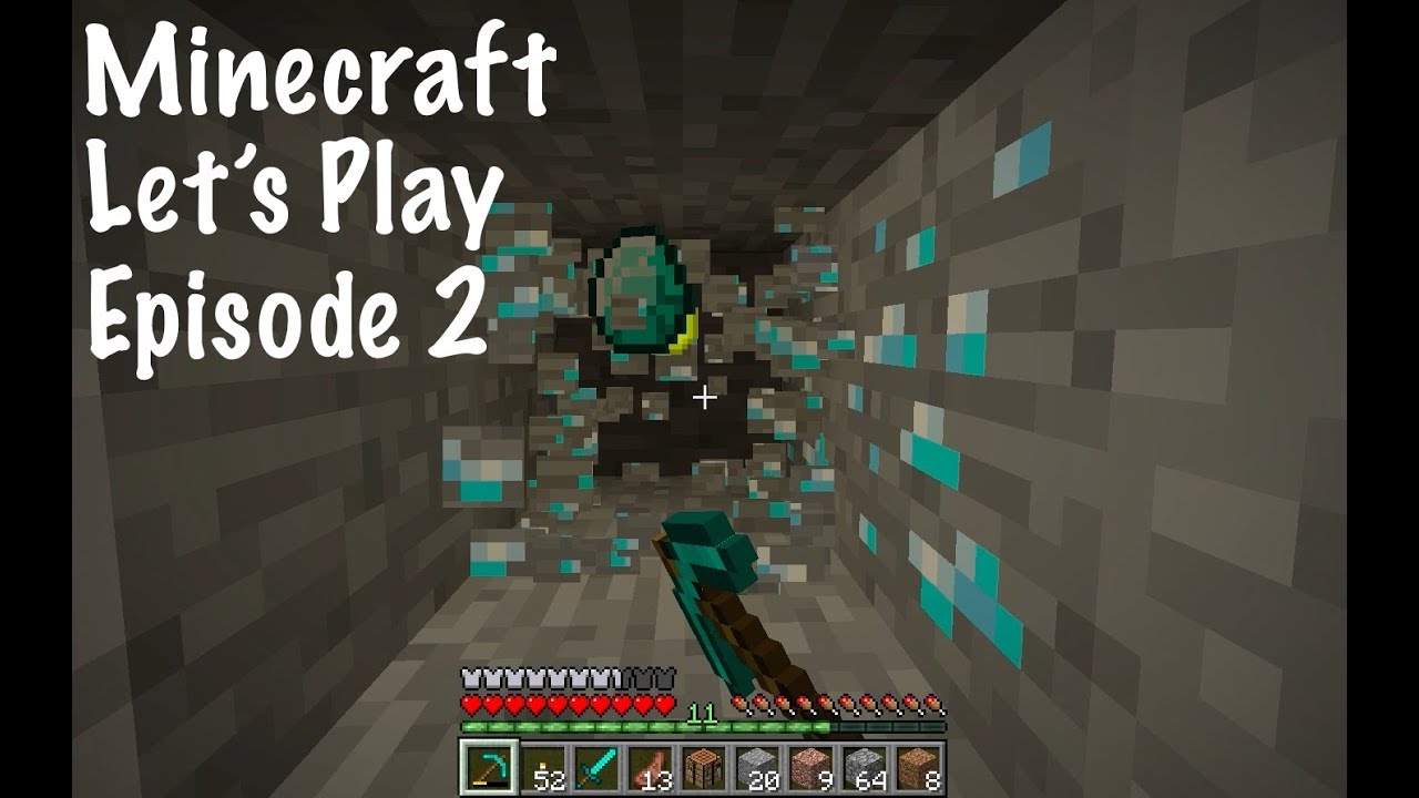 Minecraft Survival Let's Play Episode 2 - YouTube