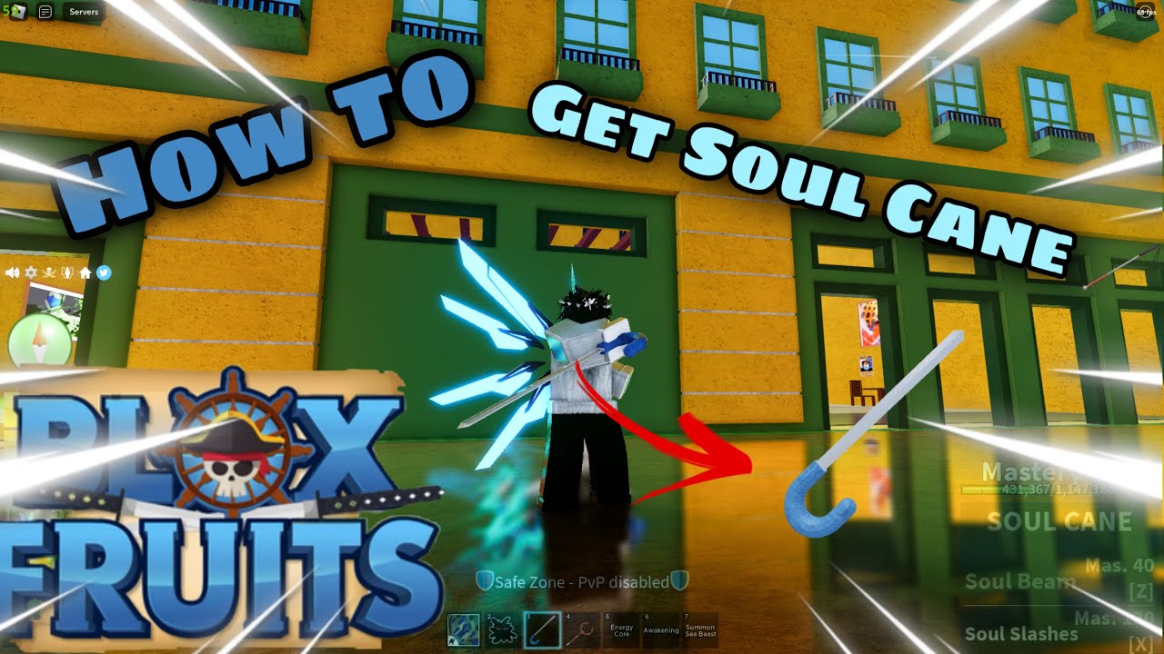 『How To Get Soul Cane』Bloxfruits [First Sea] - YouTube