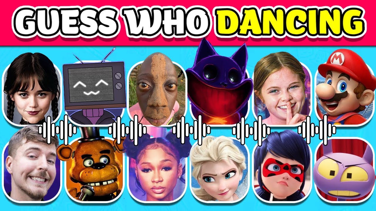 🔊Guess Who's DANCING🕺🎵Guess The Meme | Cat Nap, Salish Matter,MrBeast ...