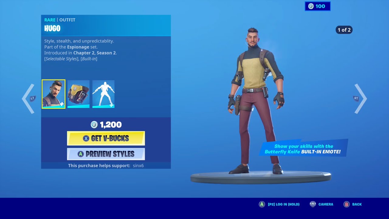 *NEW HUGO SKIN! (BUILT IN EMOTE) FORTNITE ITEM SHOP*5-10-2020* - YouTube