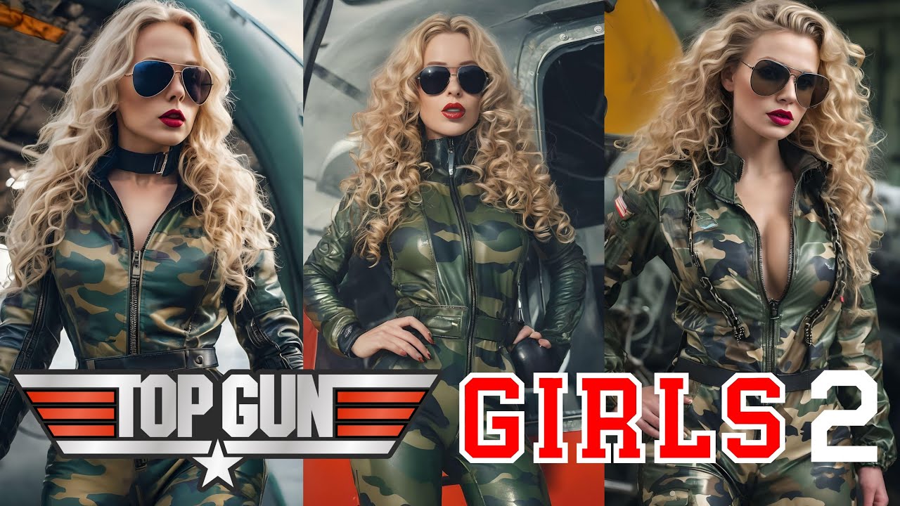 [AI Art] TOP GUN GIRLS | Beautiful Girls Jet fighter pilot | vol.2 # ...