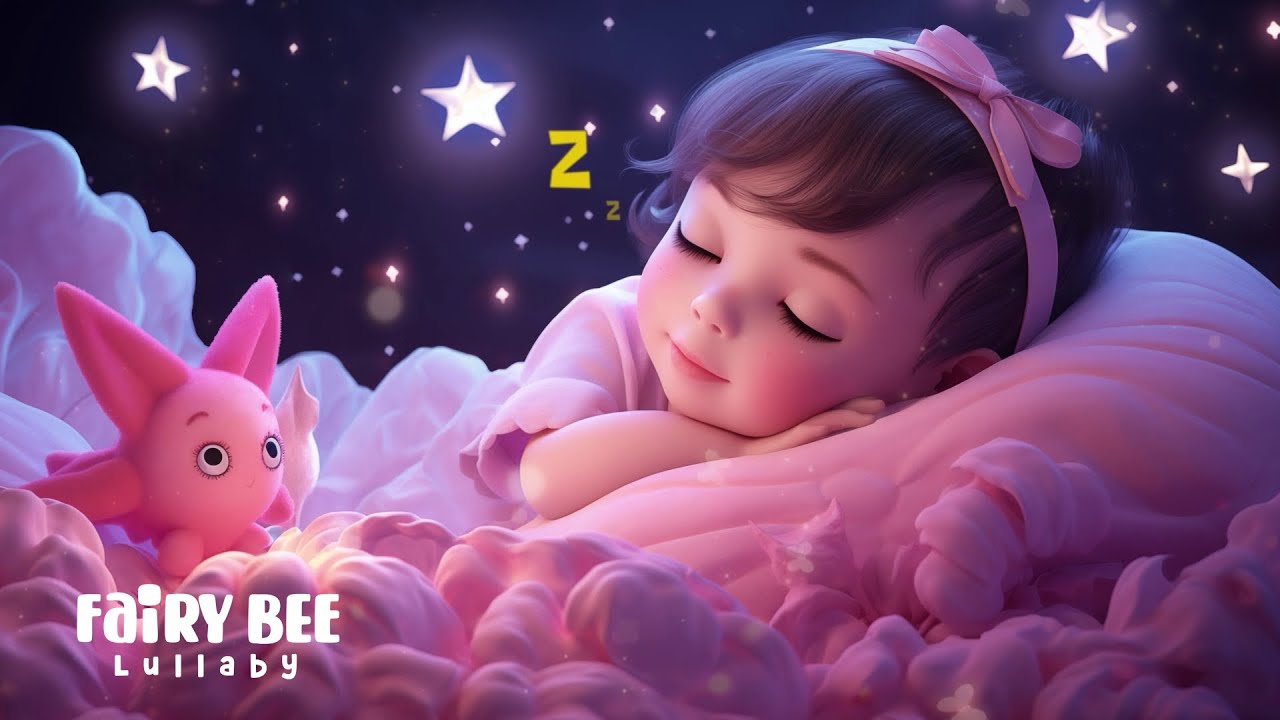 Fairy Bee Lullaby ♫ Brahms Cradle Song ♫ Sleep Music for Newborns😴Sweet ...
