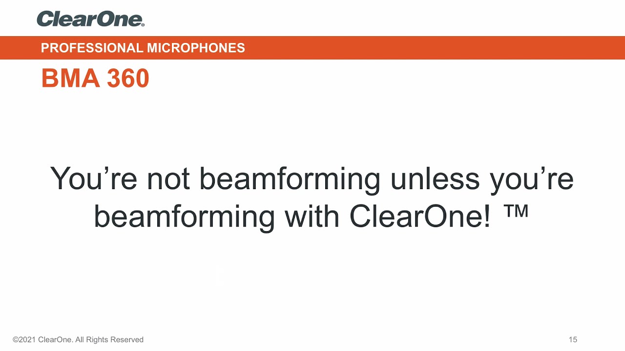 BMA 360 with Voice Lift Technology - YouTube