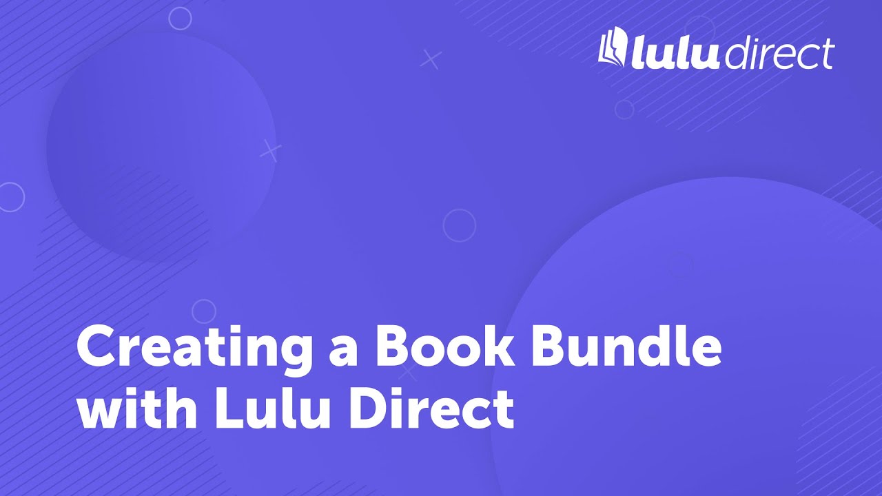 How to Create a Book Bundle with Lulu | Tutorial - YouTube