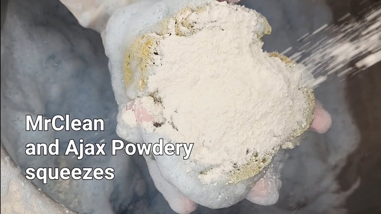 MrClean Meadows and Rain 🌧️ with Ajax Powder squeezes ASMR Suds into ...