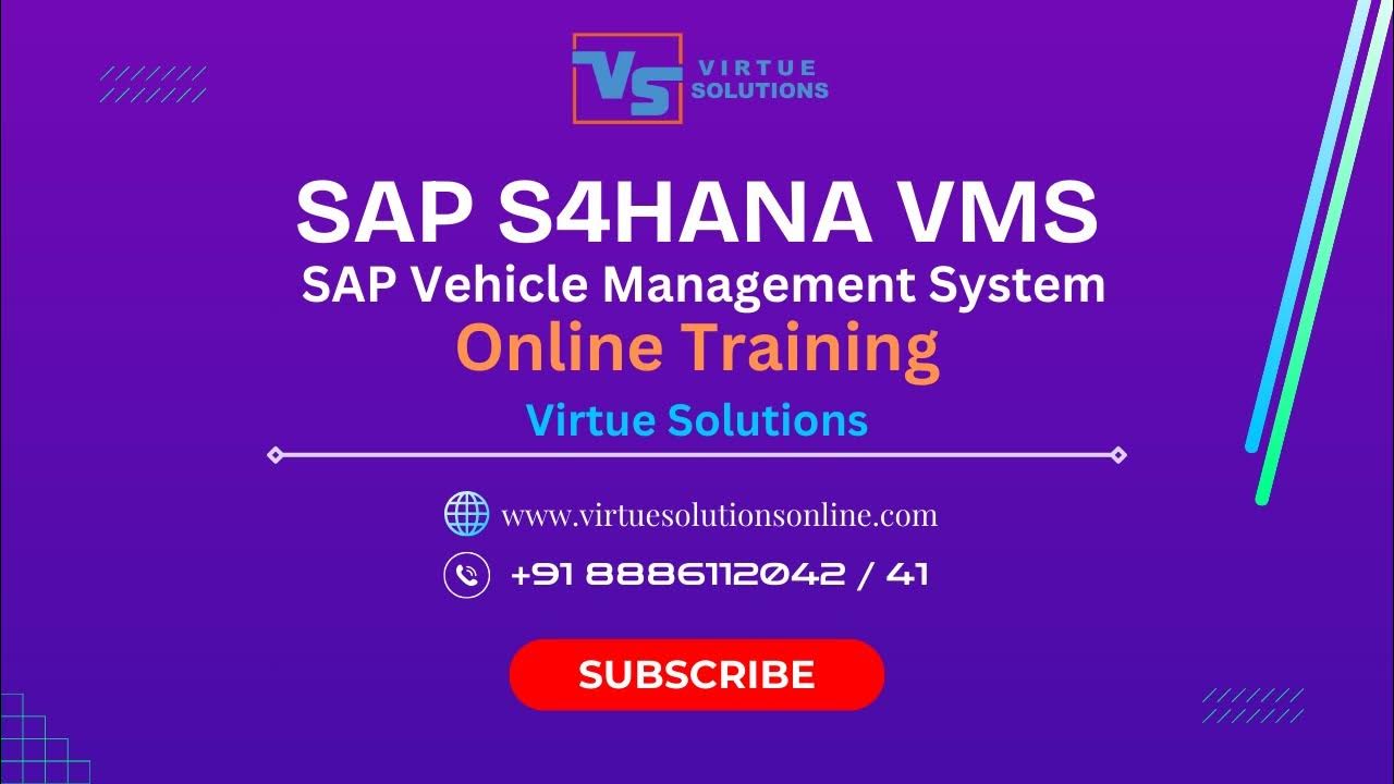 SAP VMS Online Training || Virtue Solutions || SAP Vehicle Management System || SAP VMS Demo ...