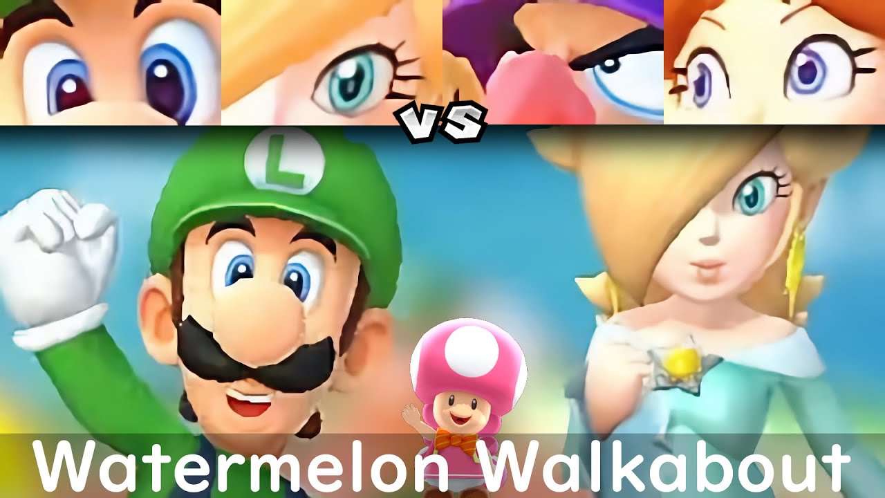 Super Mario Party Luigi and Rosalina vs Waluigi and Daisy #126 ...
