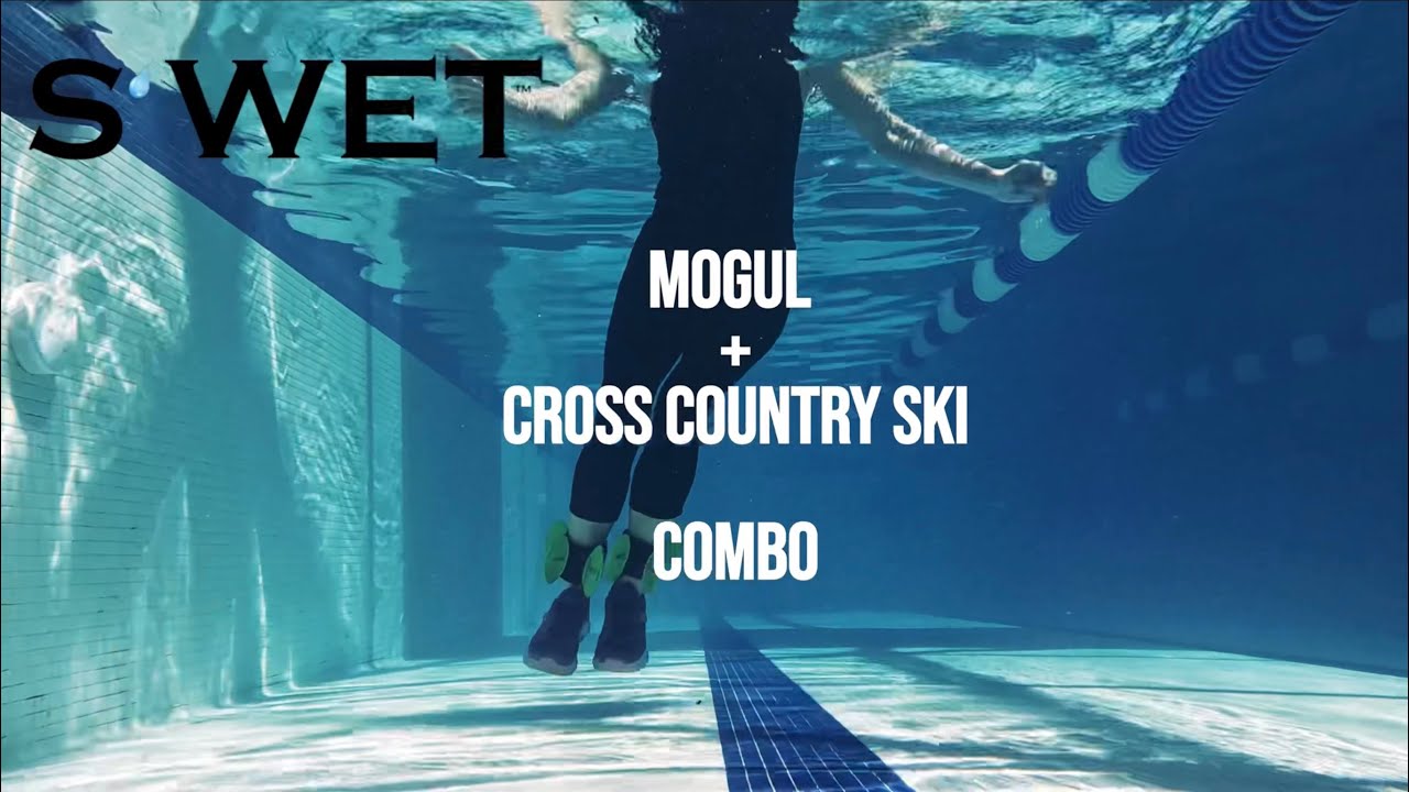 S’WET Pool Workout Combo - Mogul + Cross Country Ski Combo - YouTube