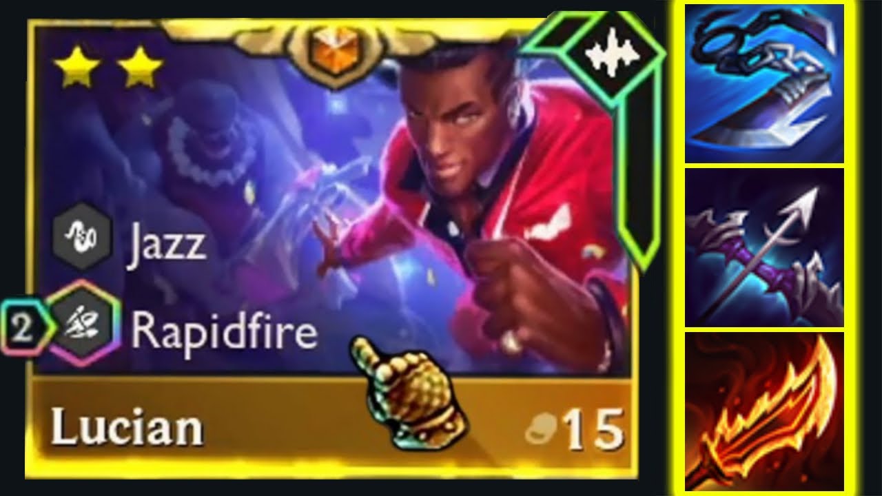 TFT 5-Cost Champ Combo ft. Lucian, Jhin, Kayn | TFT Set 10 - YouTube