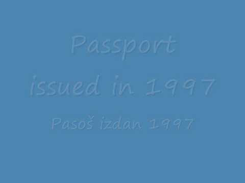 FRY (Federal Republic Yugoslavia) Passport 1997 - Pasoš SRJ 1997