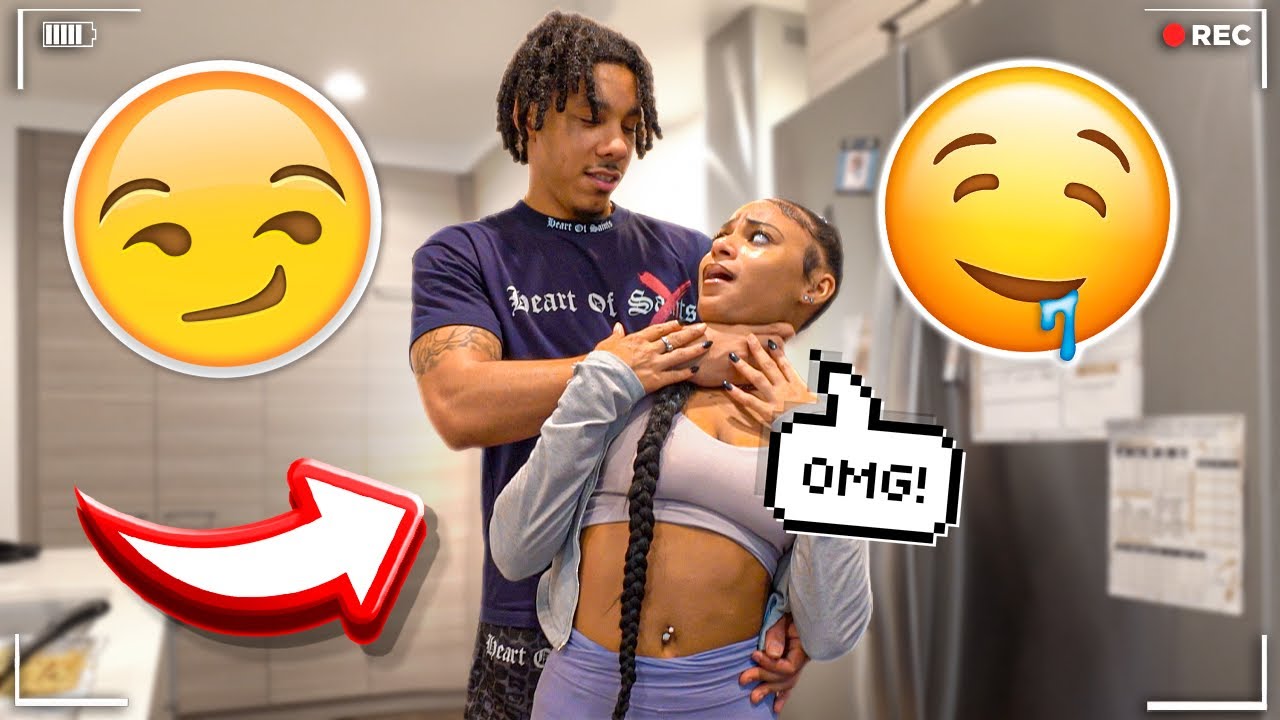 Randomly Grabbing my Girlfriend By Her Neck To See Her Reaction! *SPICY ...