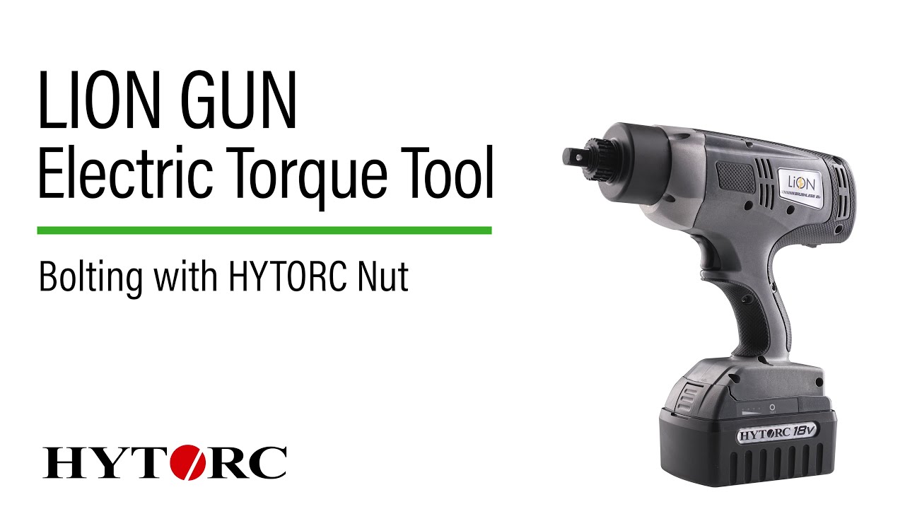 12. Bolting with the HYTORC Nut and the Lion Gun Electric Torque Tool ...