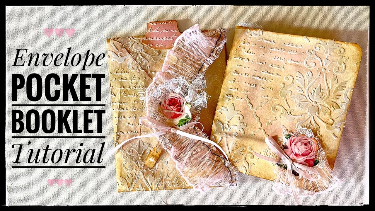 Envelope Pocket Booklet - Tutorial - How To Stencil - YouTube