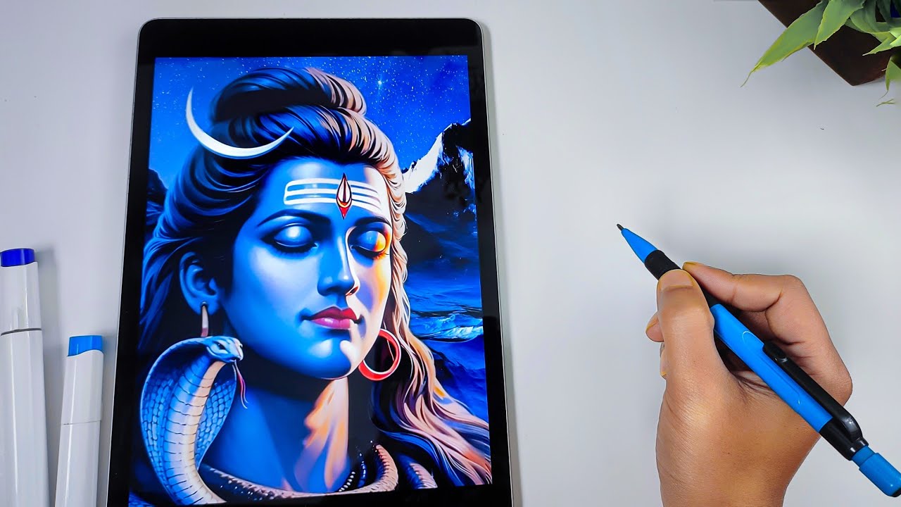 DRAW Mahadev's POWERFUL Shiva Avatar 🔥 || Bholenath Drawing Tutorial || EASY Lord Shiva Drawing ...