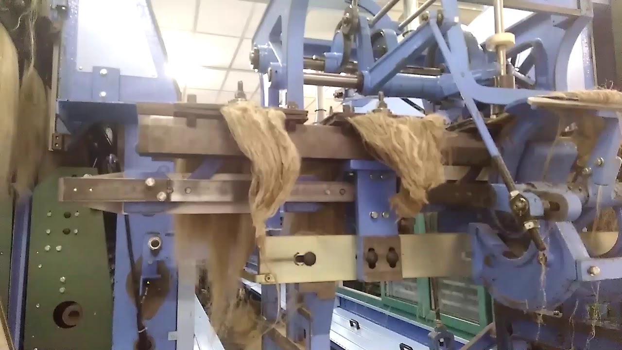 Combing of flax at raymond(2) - YouTube