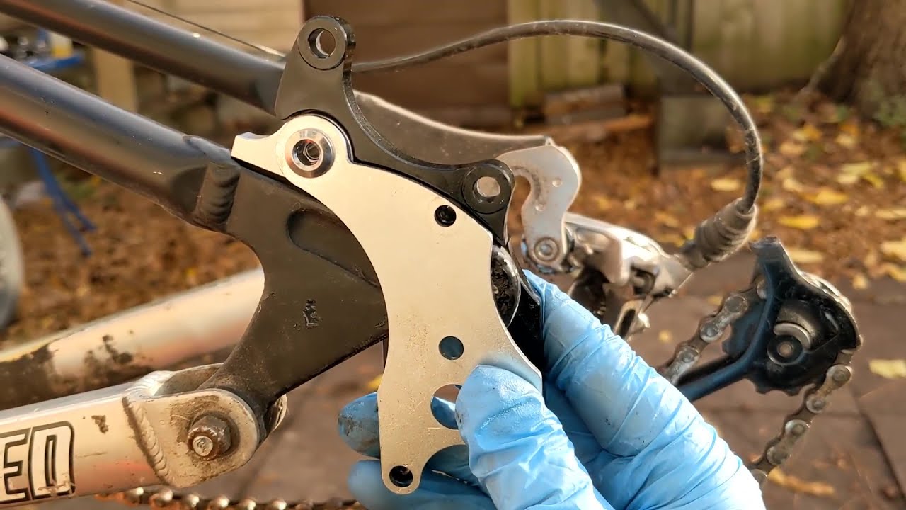 Andrew's Quest - Day 2482 - Rear Wheel Disc Brake Conversion - YouTube