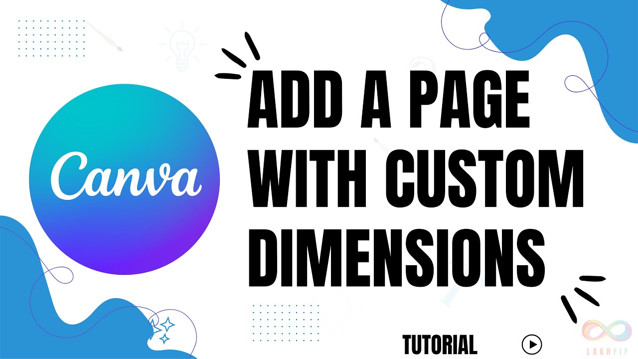 How to add a page with custom dimensions on Canva - YouTube