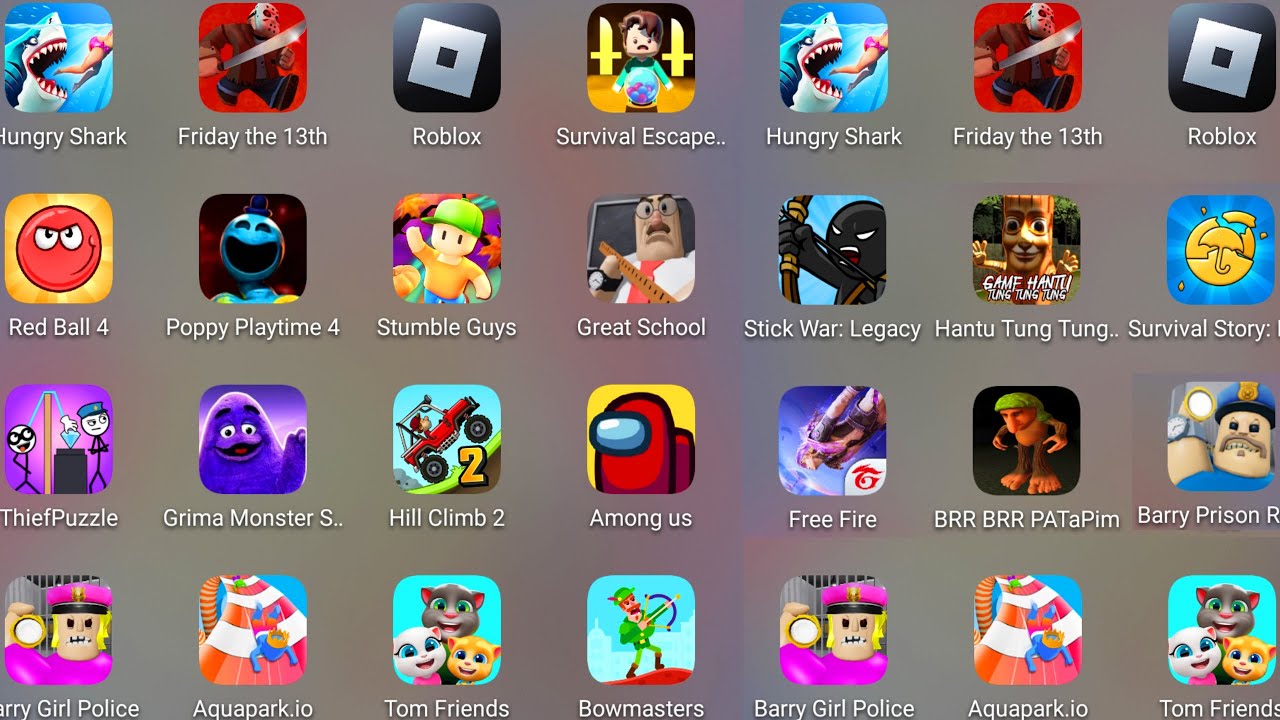 Poppy Playtime Chapter 4,Grimace Monster,Hantu Brainrot Sahur 3D ...