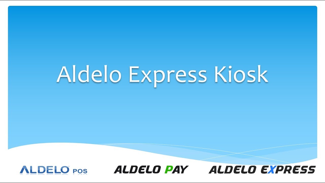 Aldelo Express Kiosk Module Setup and Features - YouTube