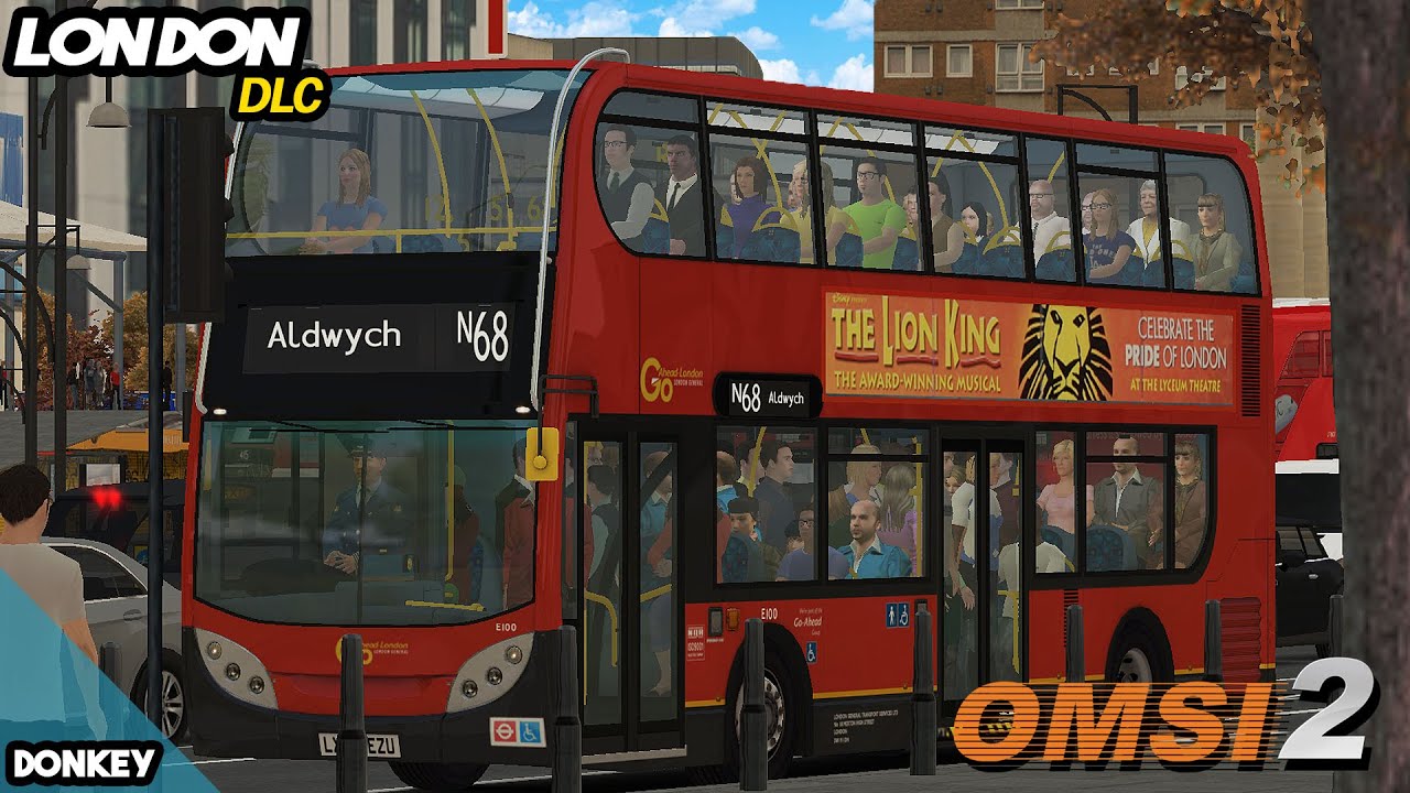Omsi 2 - London DLC - Route N68 - London City Bus - YouTube
