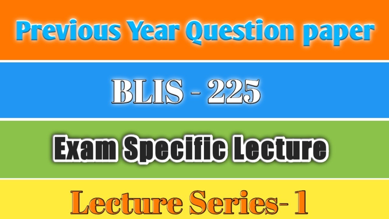 BLI 225, Previous years Question paper, Communication Skills ...