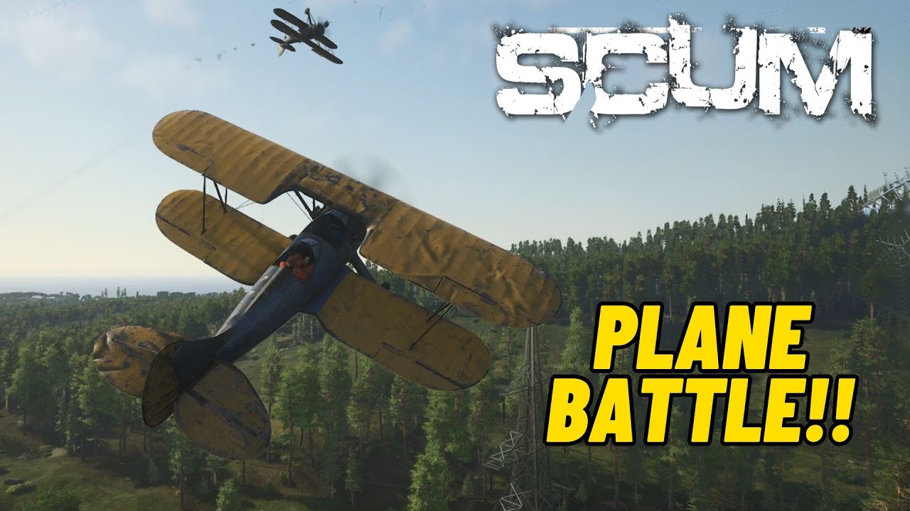 Epic Plane Battle In SCUM - YouTube