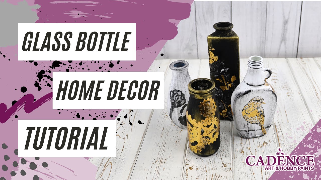 Cadence | Black and White Bottles Tutorial - YouTube