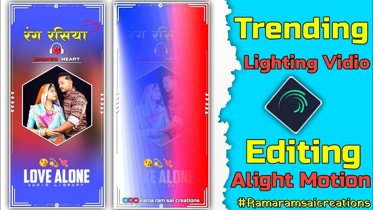 1 Photo Lighting Video Editing Alight Motion | Alight Motion Video ...