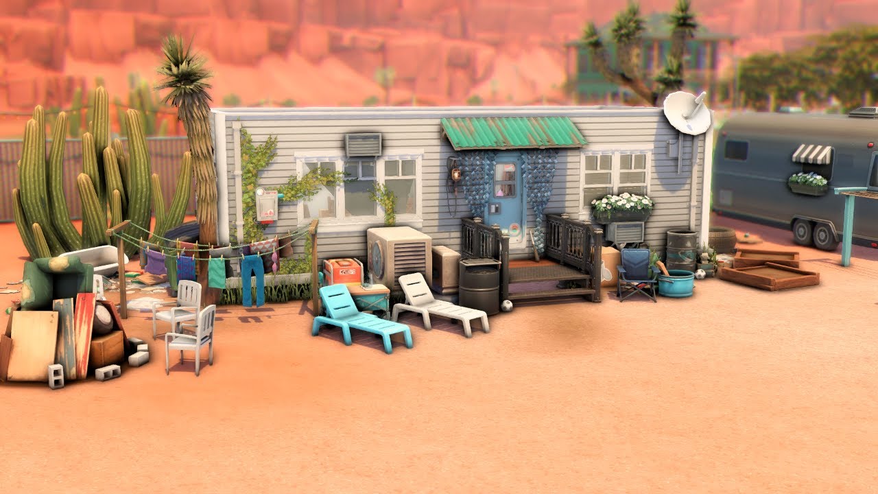 Trailer Home 🏠 - Sims 4 Speedbuild (No CC) - YouTube