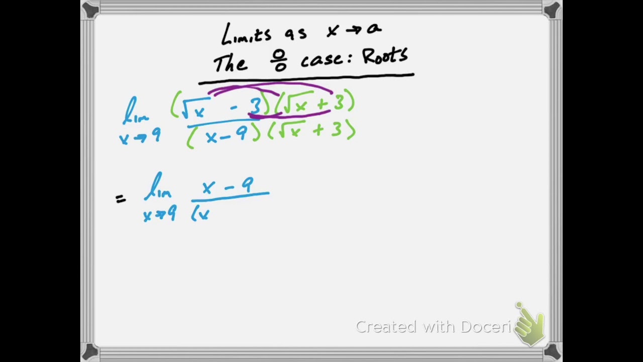 1-Minute Math: Evaluating a Limit with Roots - YouTube