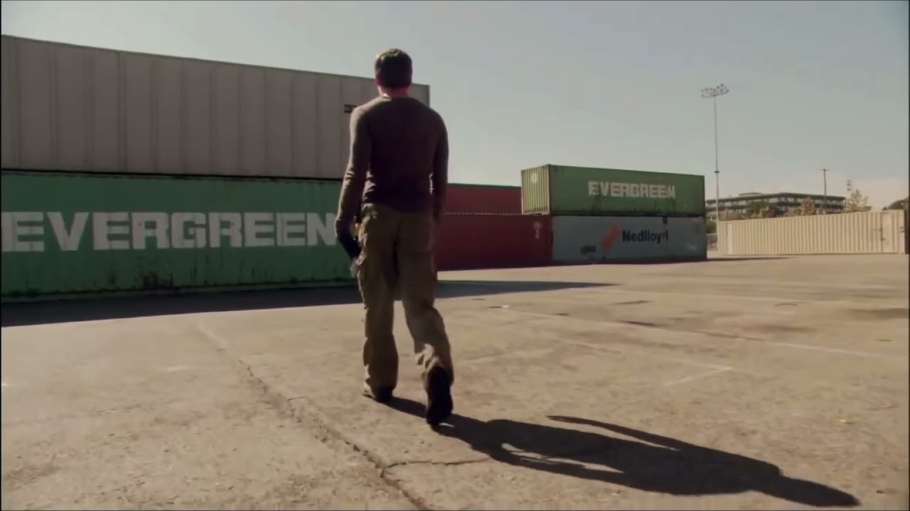 Child saved from evergreen shipping container in Dexter TV show - YouTube