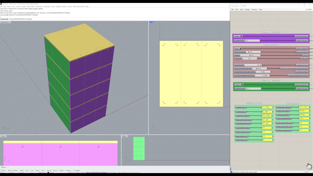 CLT BOX - (PART 3) Automatically create CLT (Cross Laminated Timber ...