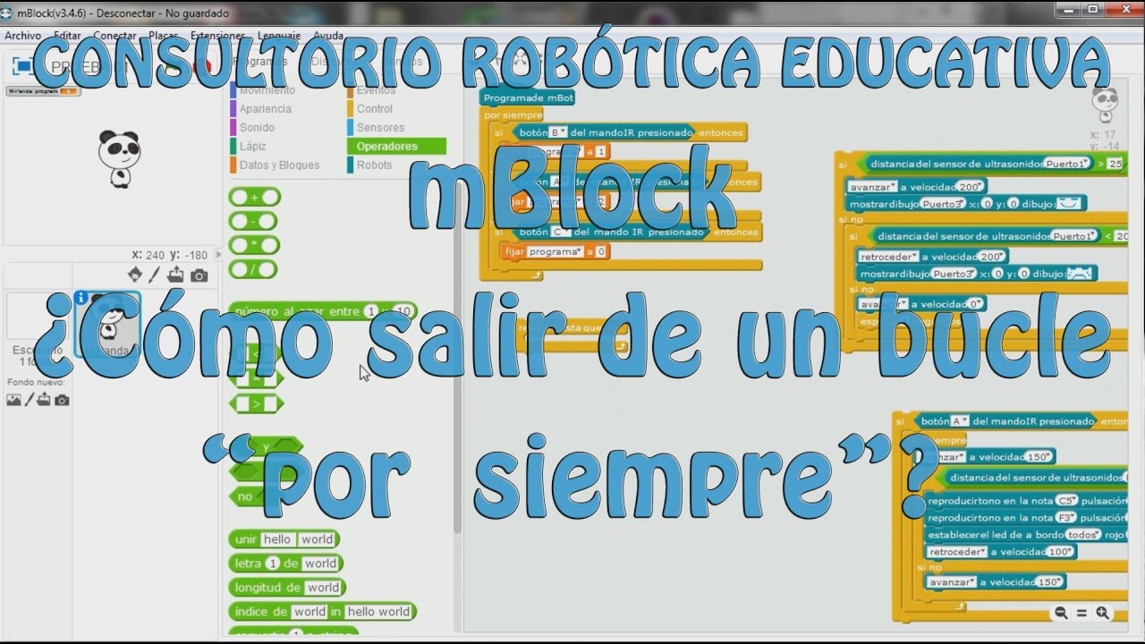 Consultorio mBlock: selección de subprogramas con mando infrarrojos ...