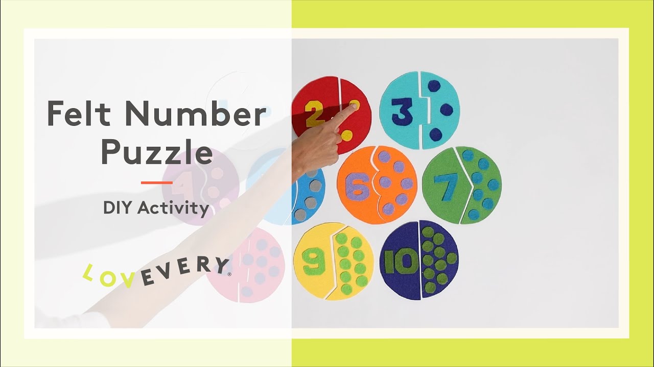 DIY Felt Number Puzzle Tutorial | Lovevery - YouTube