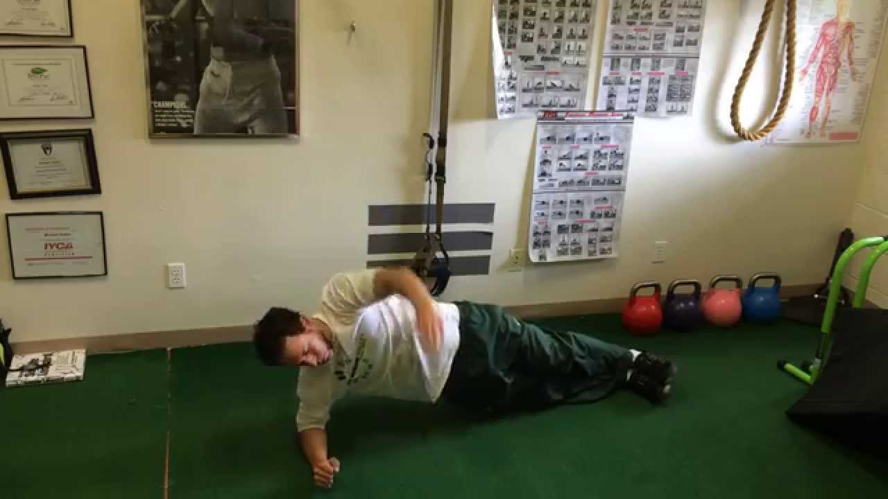 Side Plank with Lateral Arm Raises - YouTube