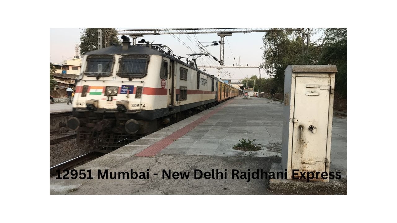 Dangerous 12951 Mumbai - New Delhi Tejas Rajdhani Express hauled with ...