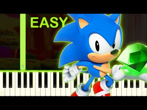 SONIC SUPERSTARS TRAILER SONG - EASY Piano Tutorial - YouTube