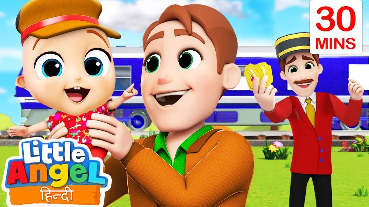 Chhuk Chhuk Chalti Rail Gaadi | Hindi Rhymes for Children | Little ...