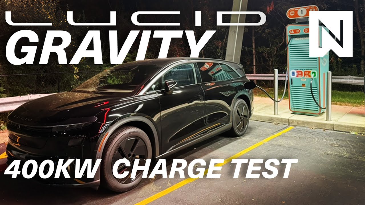 Gravity Charging Test -- 0% to 100% -- 400kW Charger iONNA - YouTube