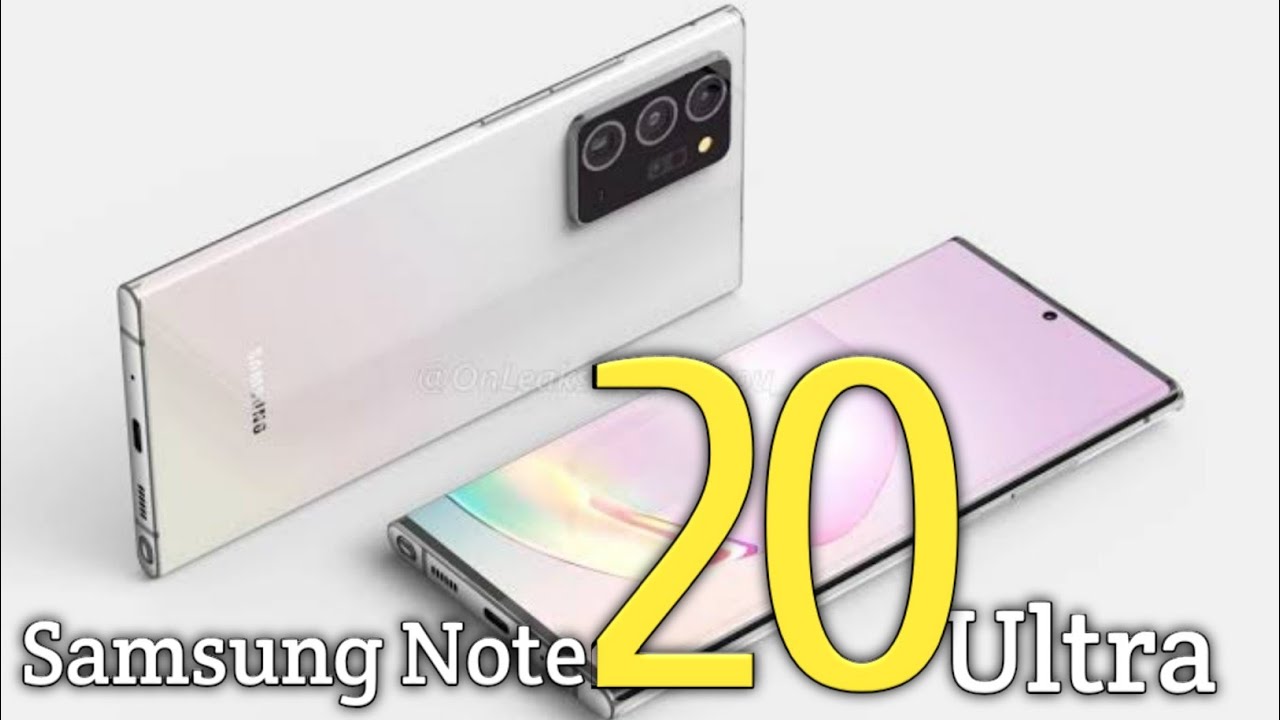 Samsung Galaxy Note 20 Ultra Revealed, Specifications, First Look ...