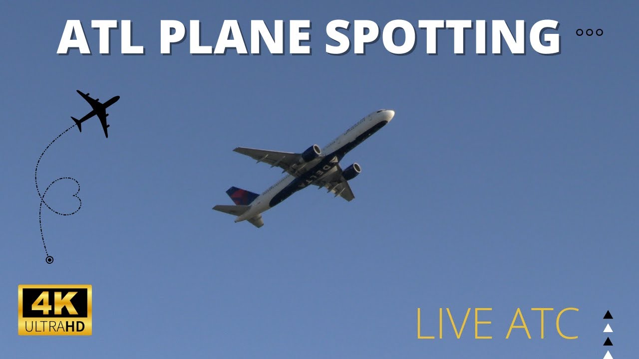 Plane Spotting - 2 Takeoffs in 88 Seconds! Atlanta Rocks in 4K with ...