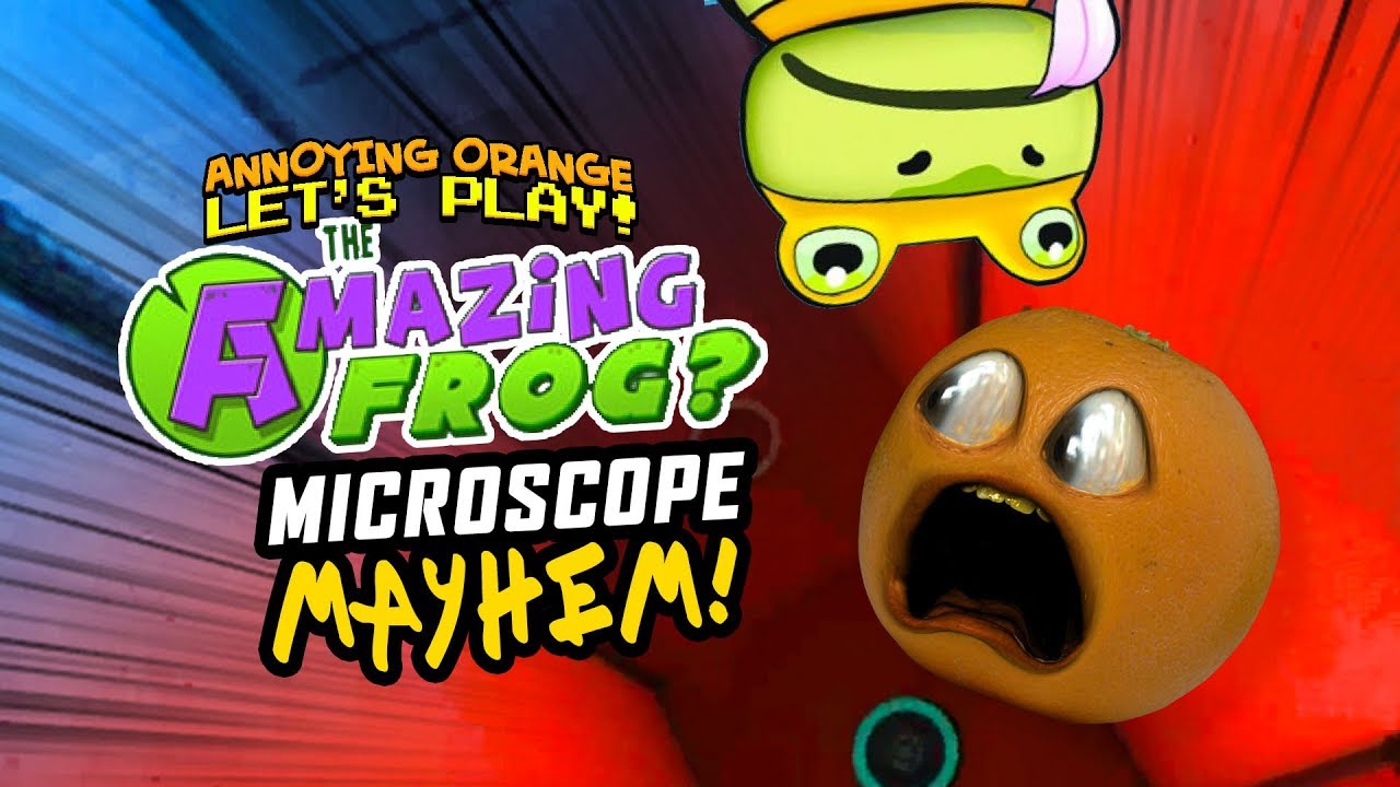 Amazing Frog #9: MICROSCOPE MAYHEM! [Annoying Orange Plays] - YouTube