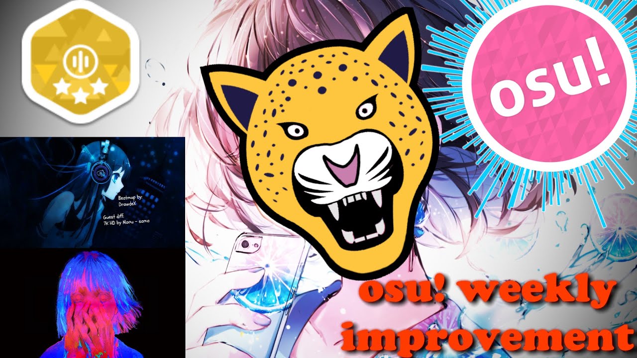Playing HD & 3 STAR FC - osu! weekly Improvement - YouTube