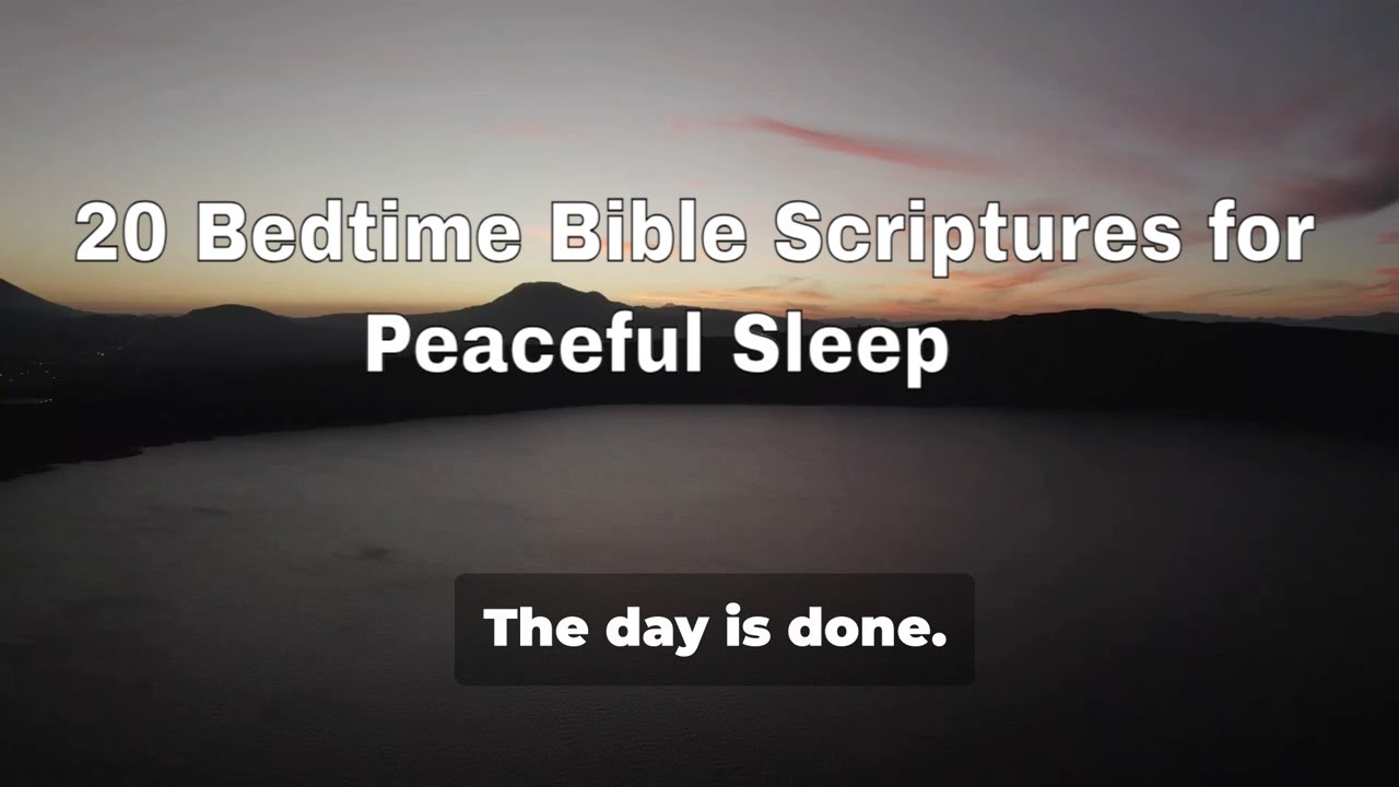 20 Bedtime Bible Scriptures for Peaceful Sleep.#motivation # ...