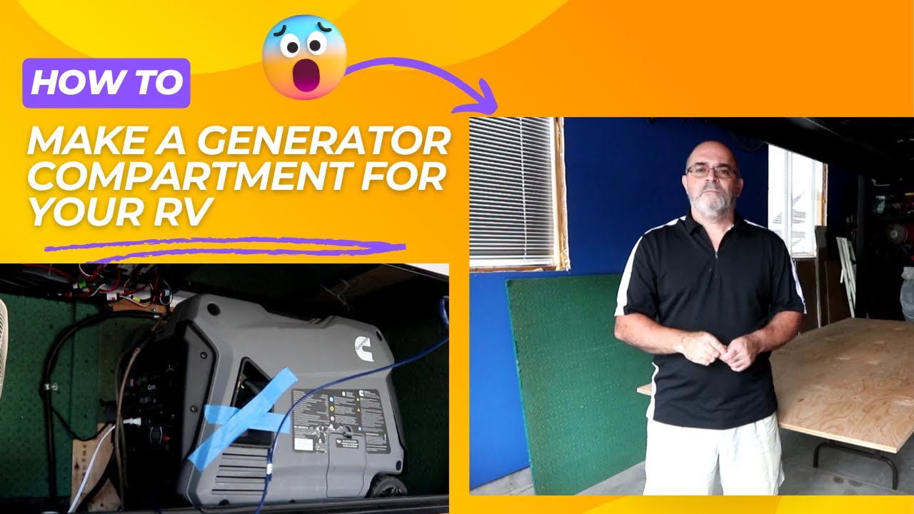 How to make a Generator compartment for your RV - YouTube