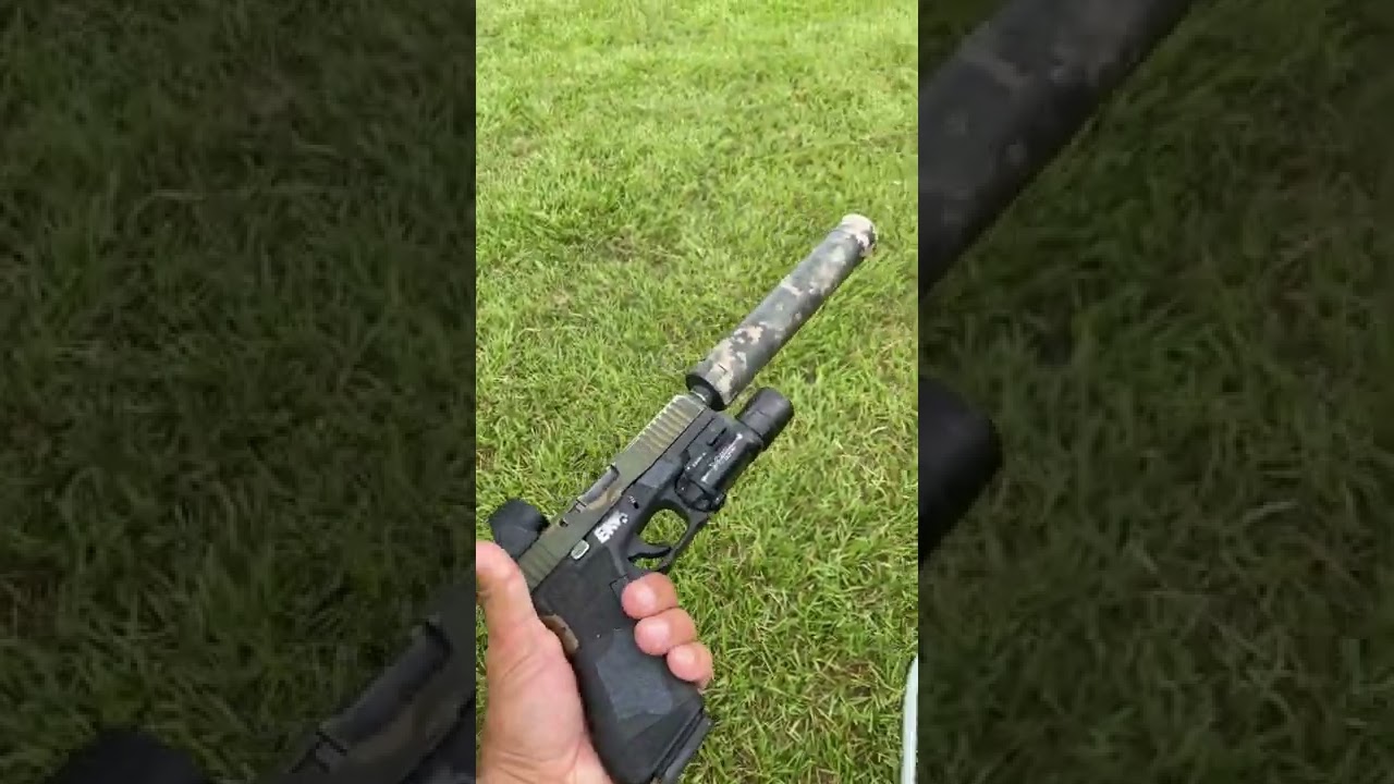 Glock G45 gen 5 with suppressor and SRO red dot. - YouTube