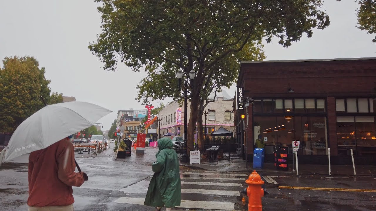 Walking in the Rain in Downtown Portland (September 2020) Binaural ...