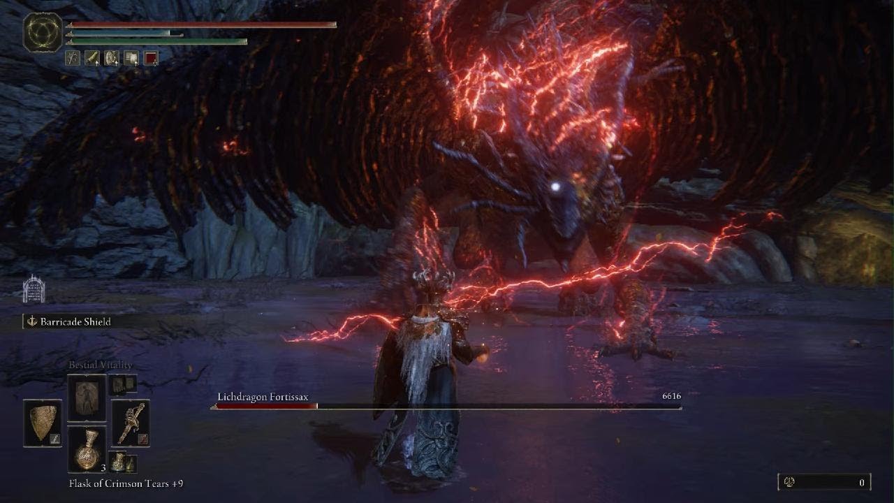 Elden Ring - Lichdragon Fortissax - Deeproot Depths - YouTube